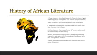 African Literature | PPTX