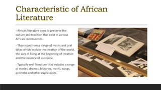 African Literature | PPTX