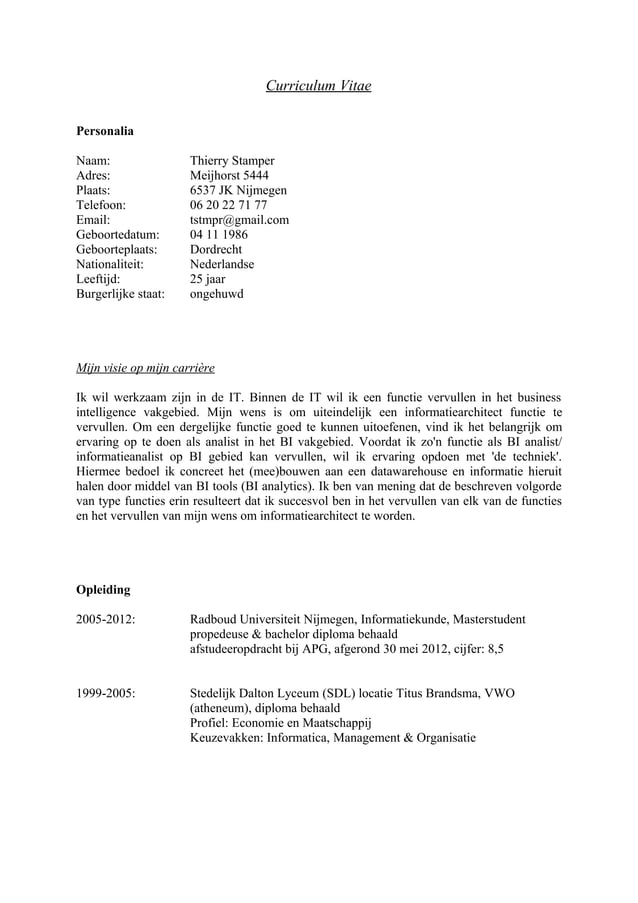 T Stamper Curriculum Vitae 03082012 | PDF | Computing | Technology ...