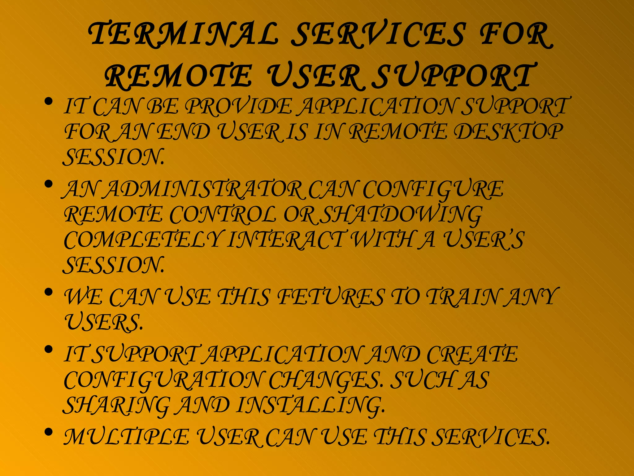 Ts terminal server | PPT
