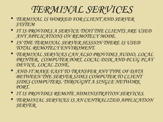 Ts terminal server | PPT