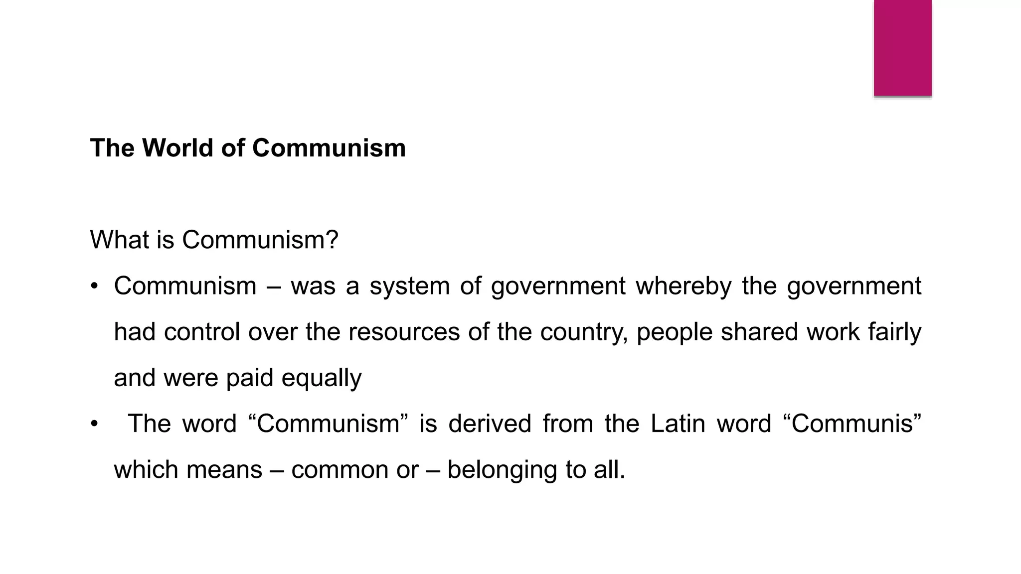 Communism in Russia | PPT