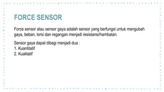TEKNOLOGI SENSOR TRANSDUCER | PPTX