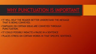 Punctuation in the English language | PPTX