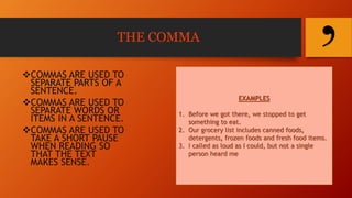 Punctuation in the English language | PPTX