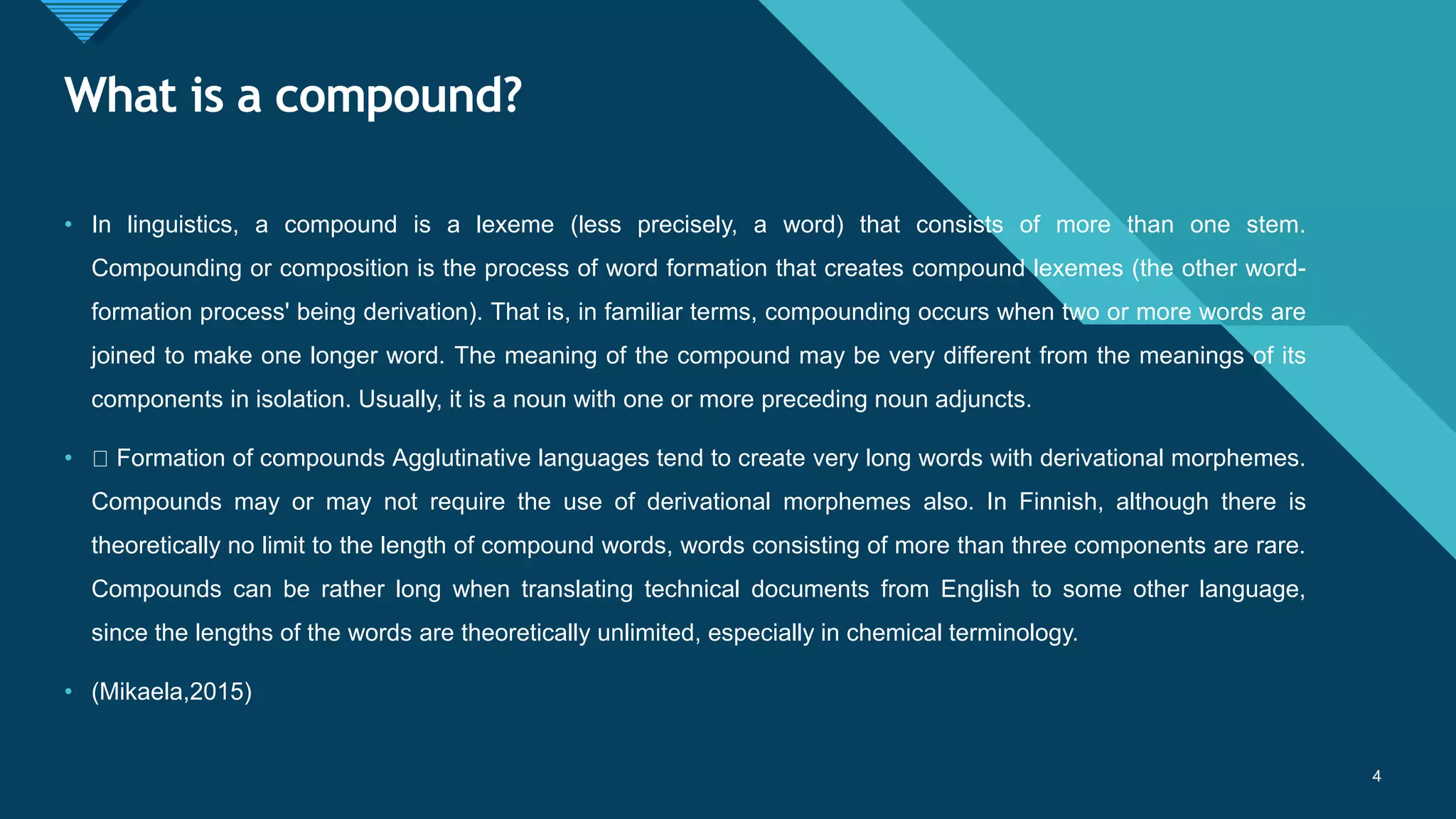 compound nouns | PPTX