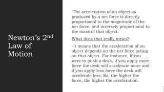 NEWTONS LAWS OF MOTION | PPTX