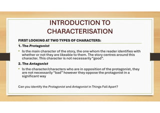 Things Fall Apart Character Analysis English HL | PDF