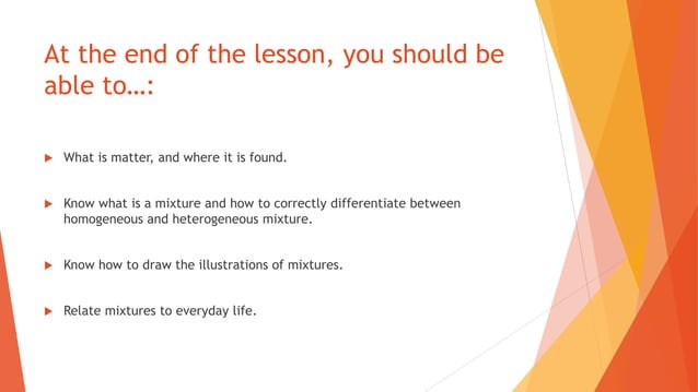 Matter and Material, mixtures | PPT