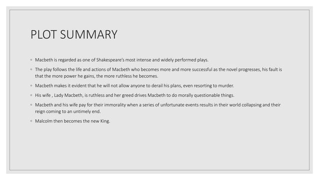 An Introduction to "Macbeth" by William Shakespeare | PPT
