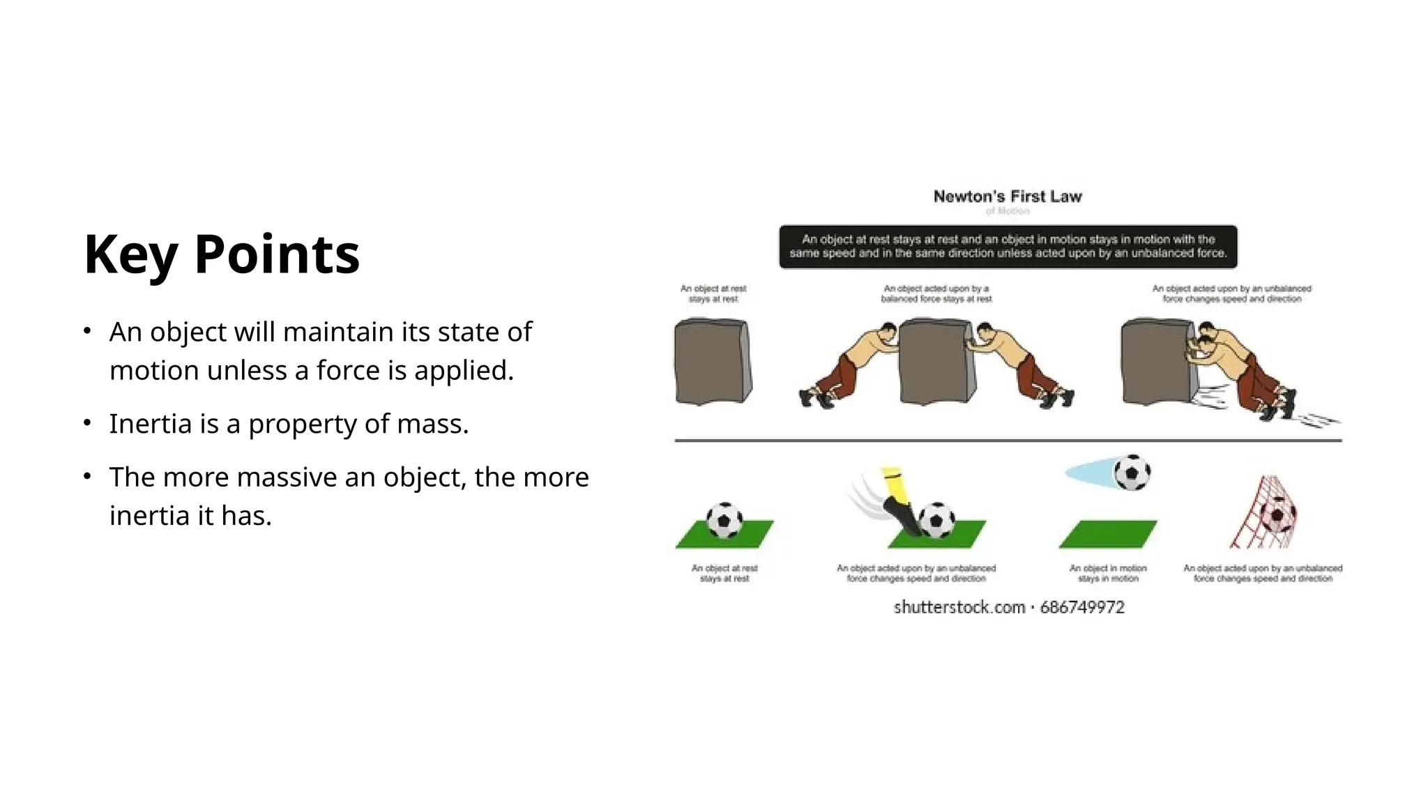 INERTIA AND NEWTON'S FIRST LAW OF MOTION | PPTX