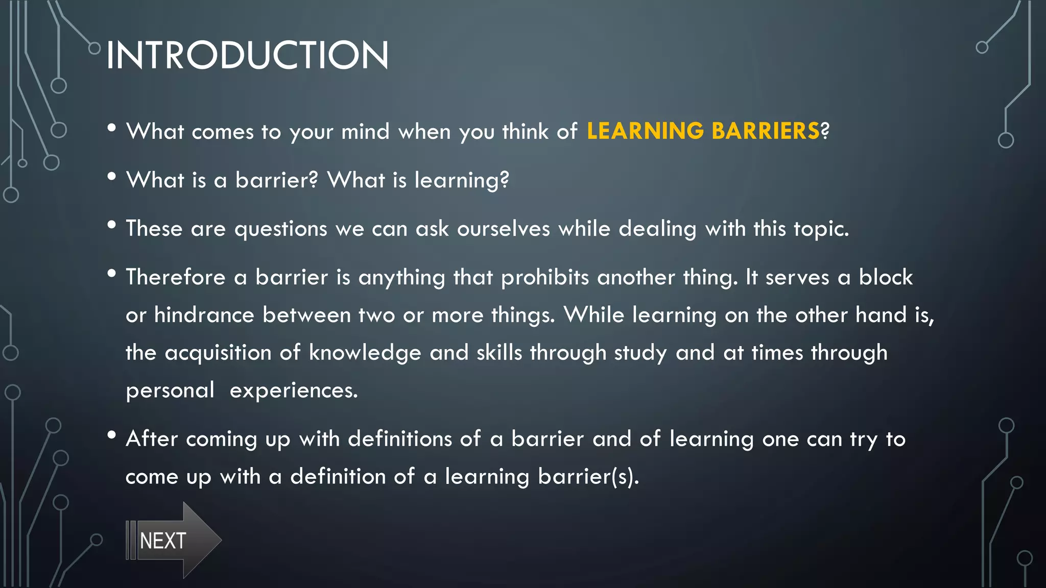 Learning barriers &Specific learning disorders. | PPT