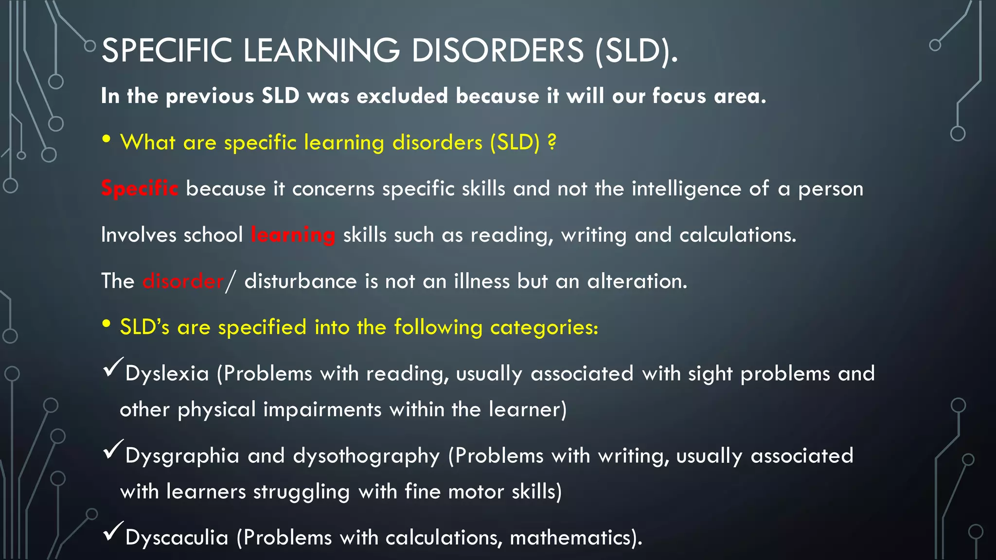 Learning barriers &Specific learning disorders. | PPT