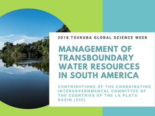 Management of transboundary water resources in South America | PPT