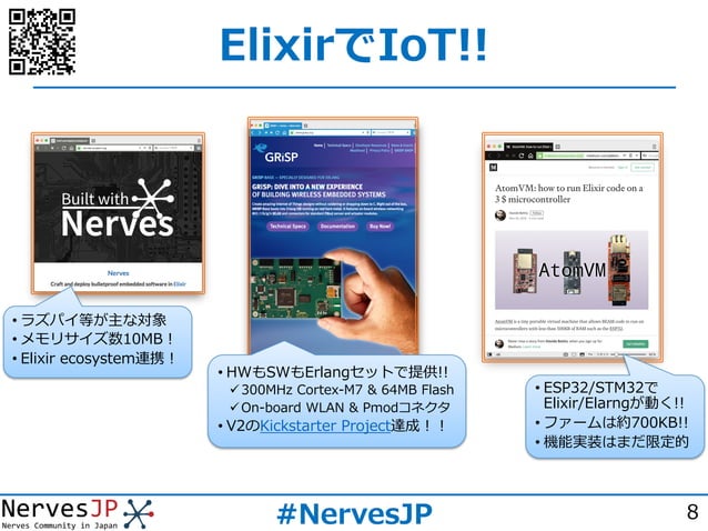 Nerves Elixir 関数型言語でれっつiot開発!! Ppt