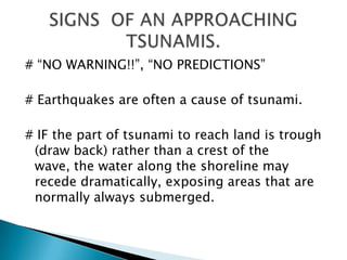 Tsunami | PPTX | Geology | Science