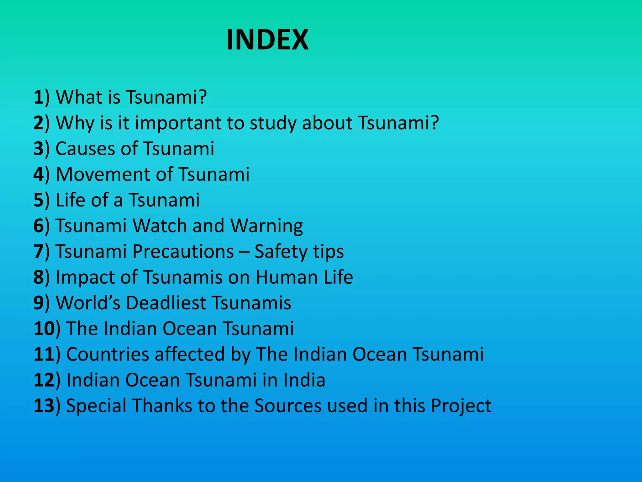 all about tsunami | PPTX