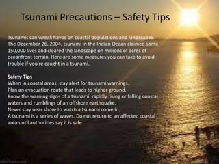 all about tsunami | PPTX
