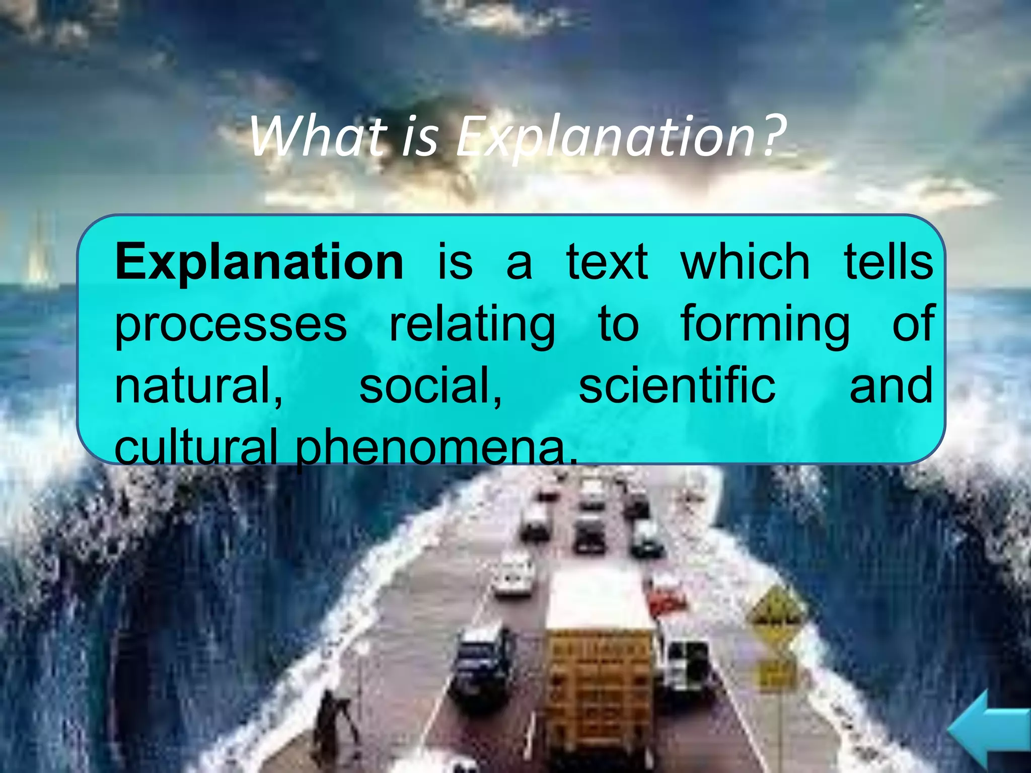 Tsunami explanation text | PPTX