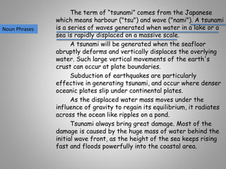 Tsunami explanation text | PPTX