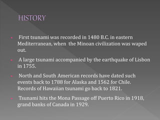 Tsunami a natural disaster | PPTX