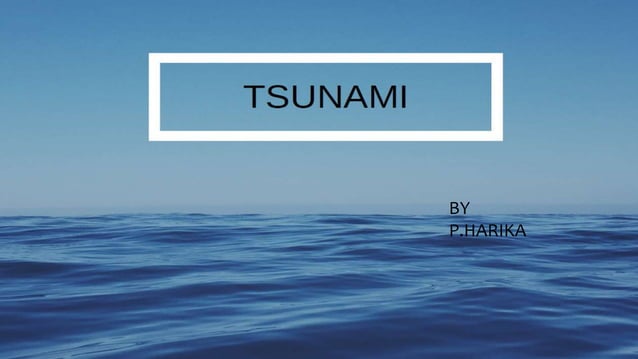 Tsunami | PPTX
