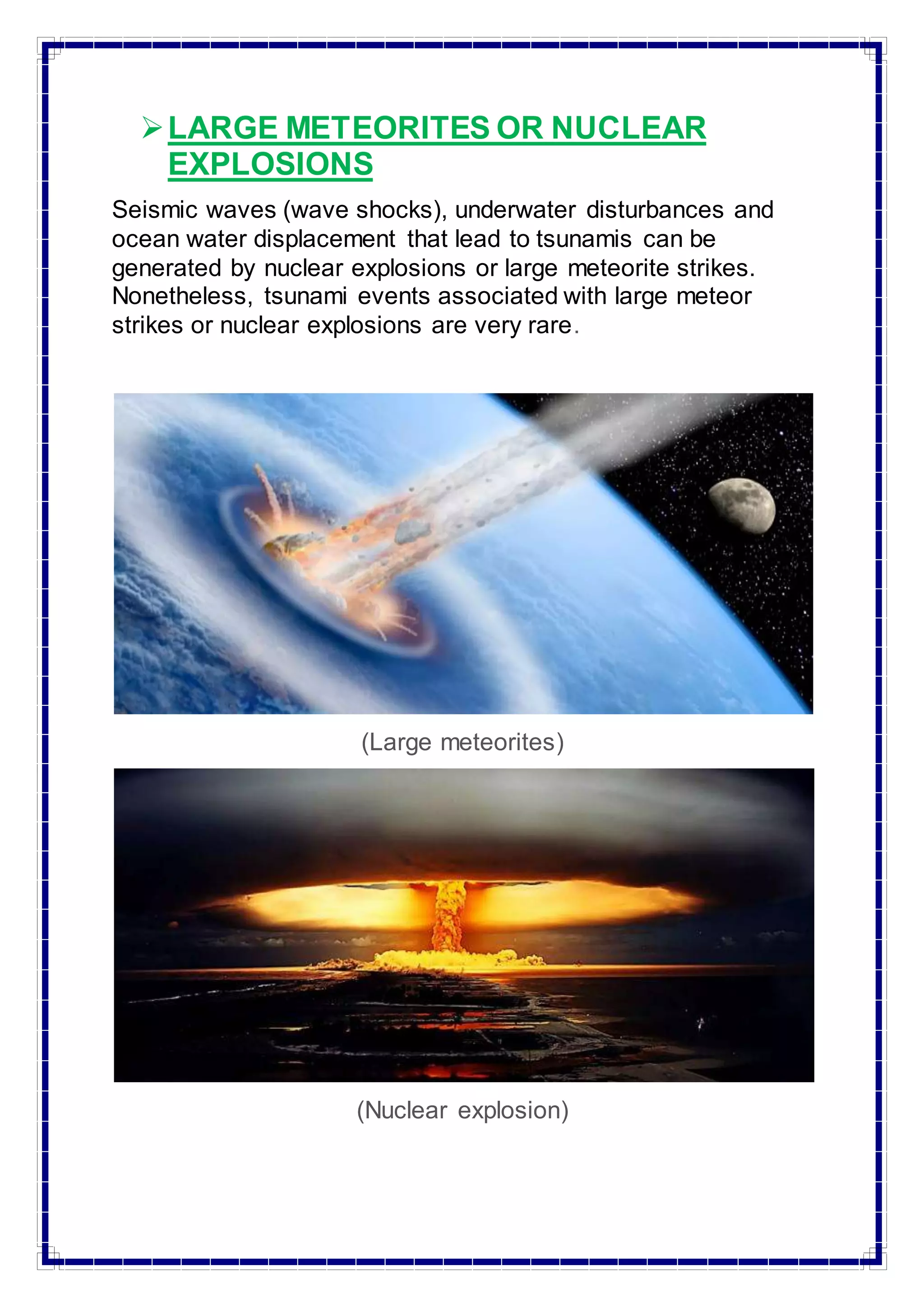 project on Tsunami | DOCX