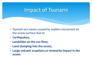 TSUNAMI in environmental geology | PPTX