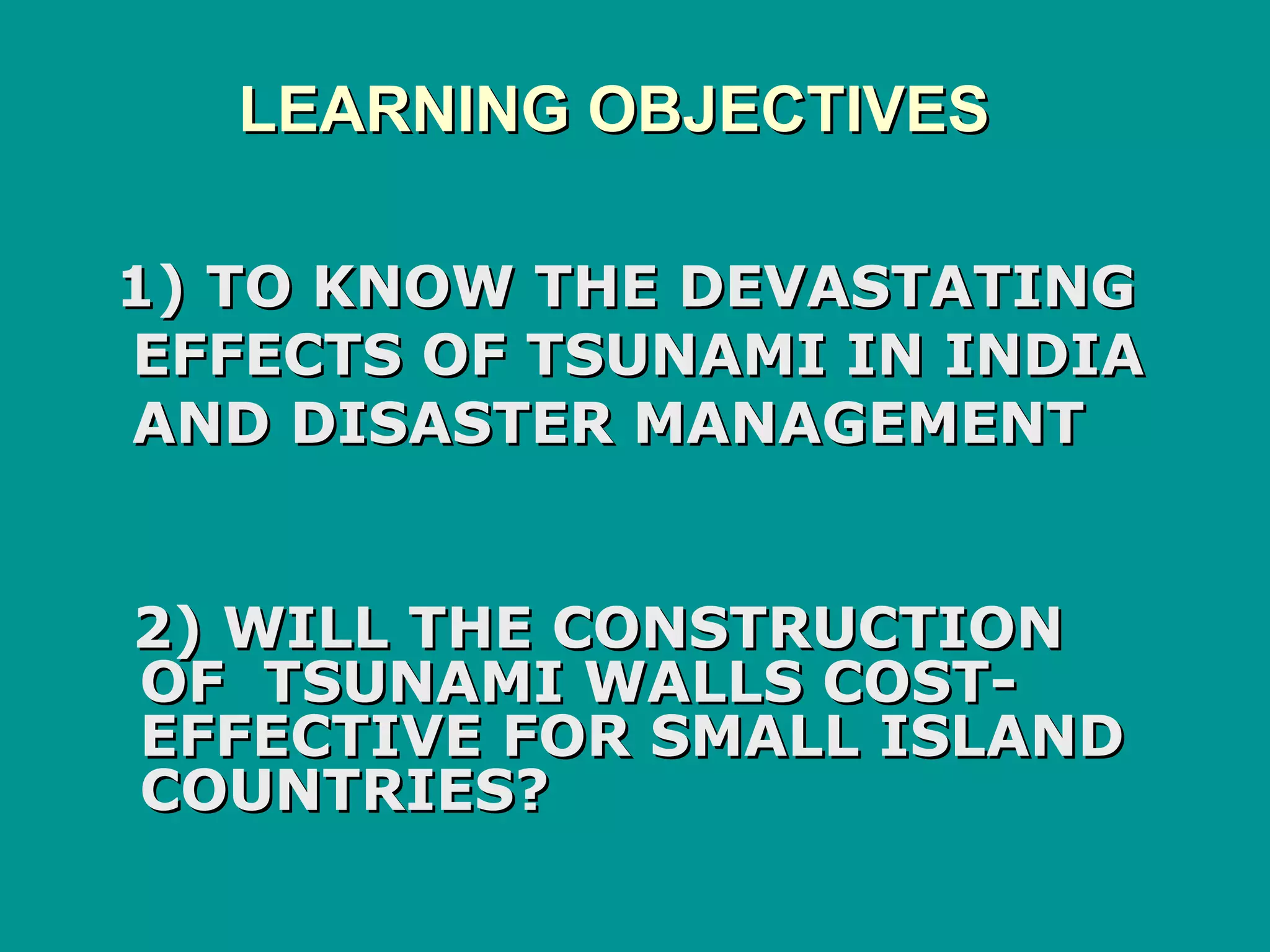Tsunami and india | PPT