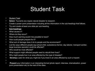Tsunami Disaster Presentation | PPT