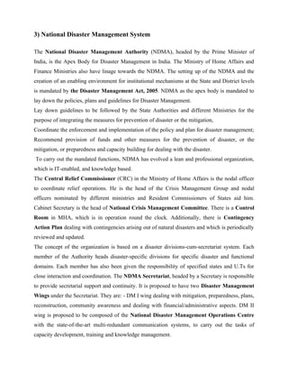 Tsunami on 26th December,2004 Current National Disaster Management ...