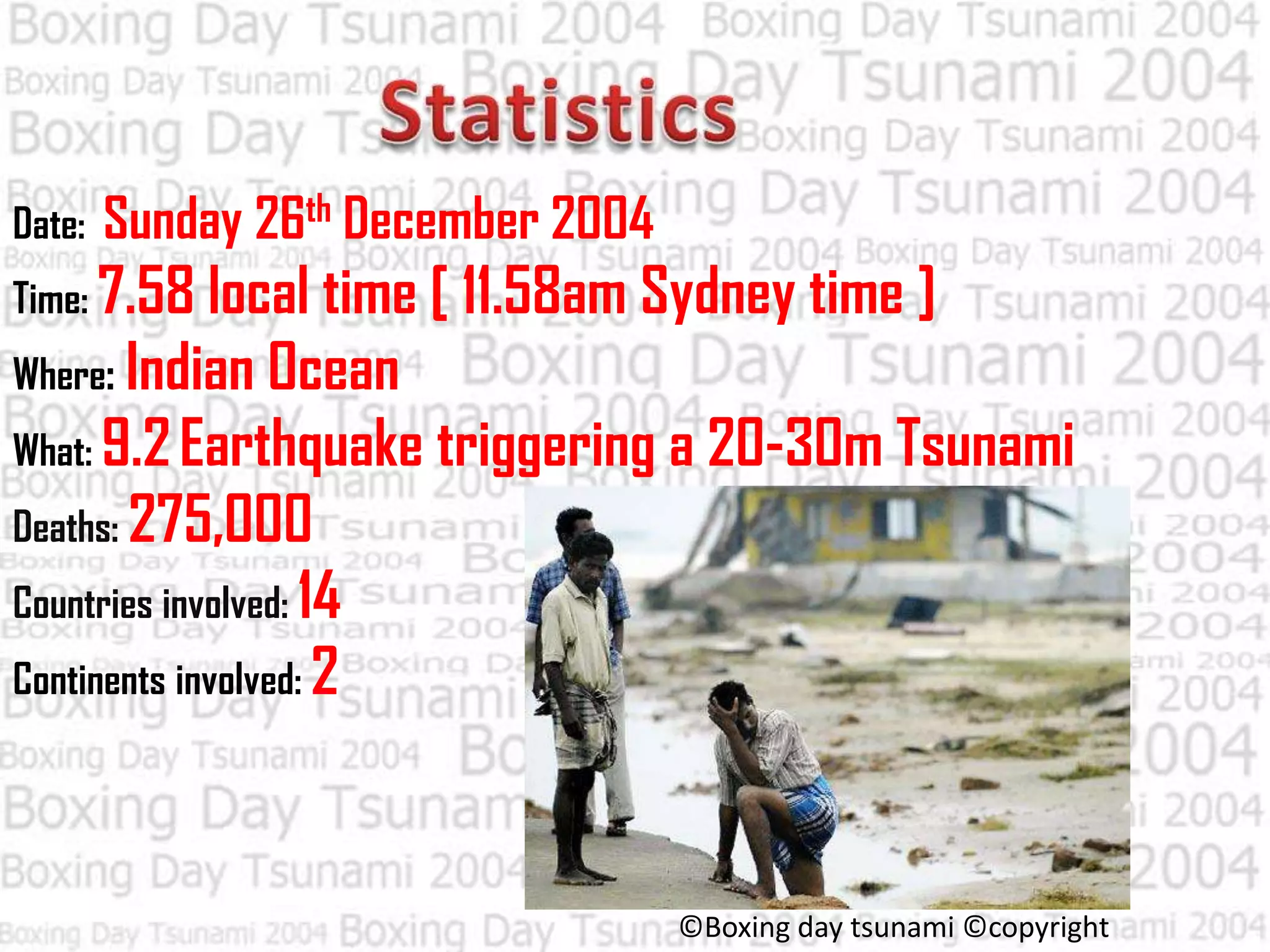 Boxing Day Tsunami 2004 | PPTX | Geography | Science