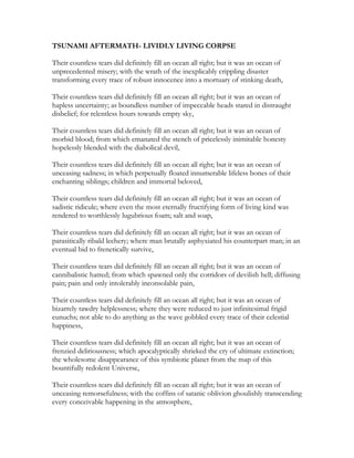 Tsunami Aftermath- Lividly Living Corpse | PDF