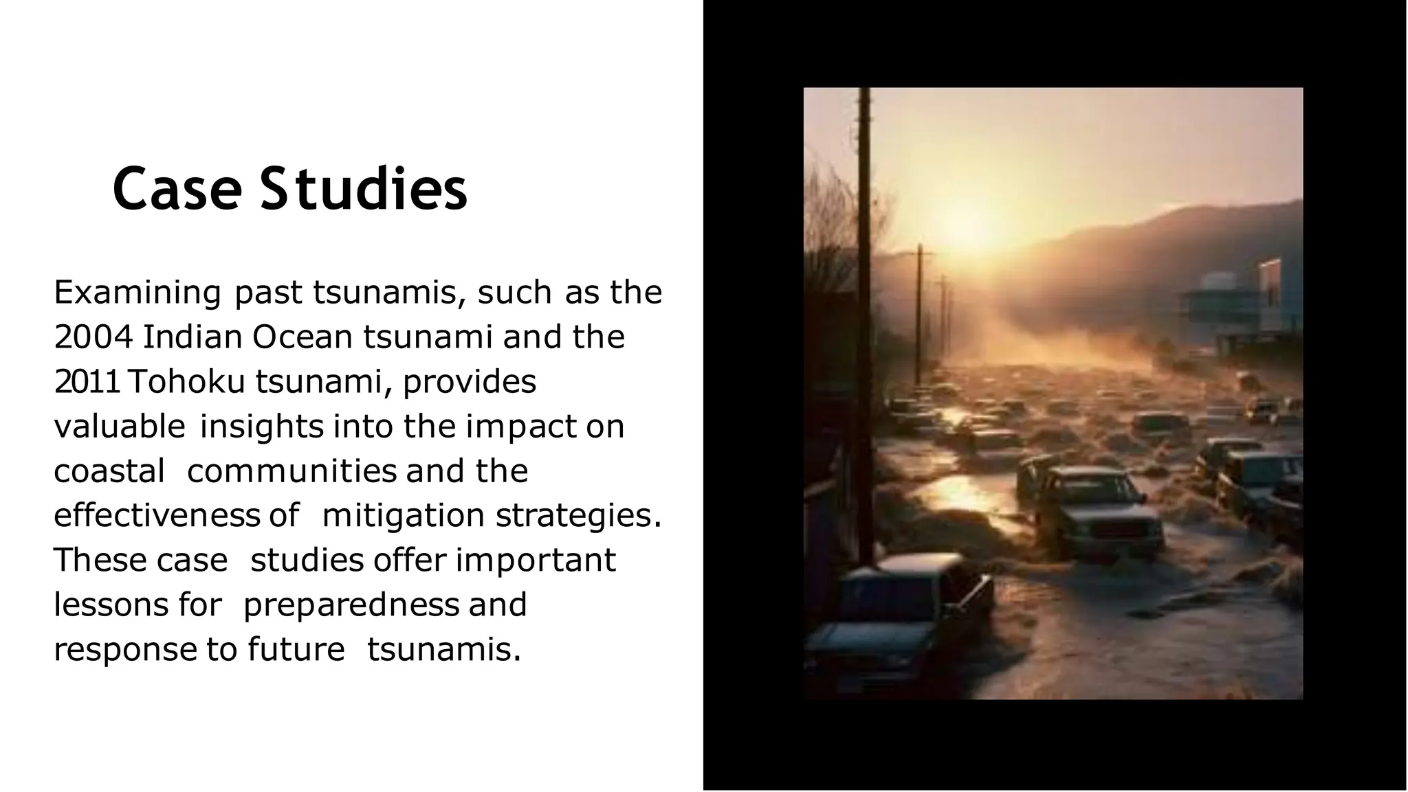 Tsunami is a hazard which is present in this slide | PPTX