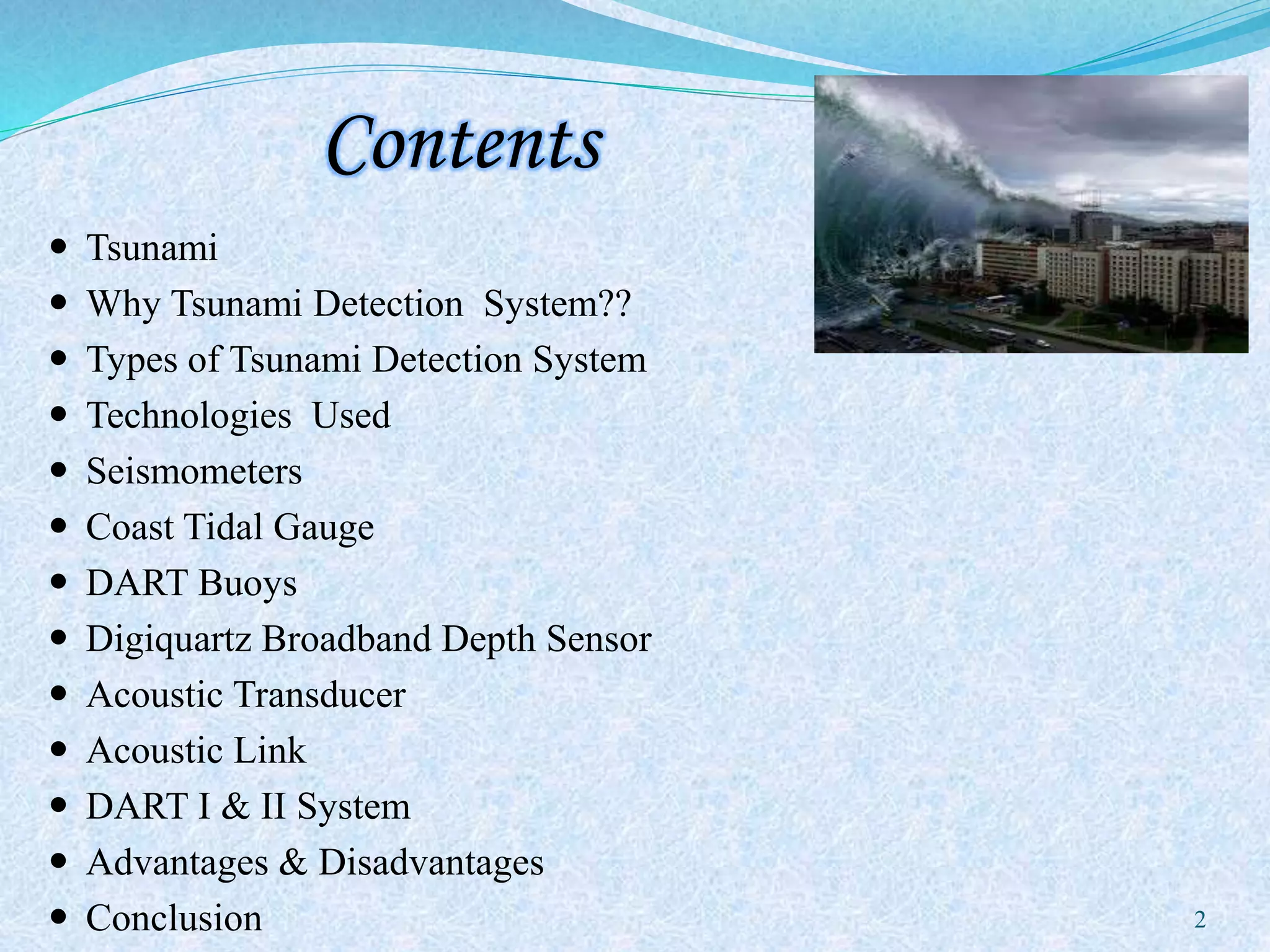Tsunami detection system | PPT