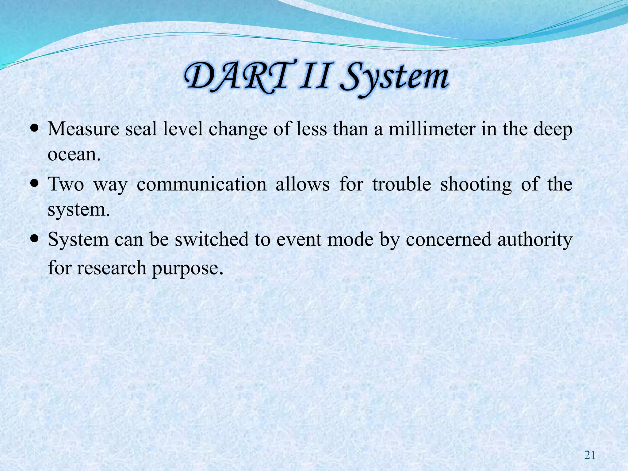 Tsunami detection system | PPT