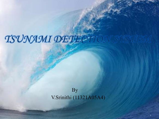 Tsunami detection system | PPT