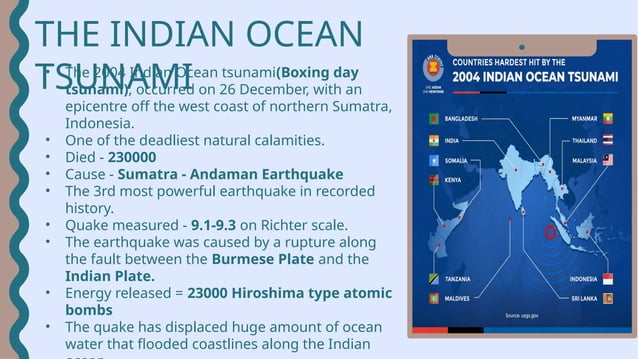 Tsunami definition effect and causes prevention major tsunami | PPTX
