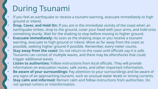 Tsunami definition effect and causes prevention major tsunami | PPTX