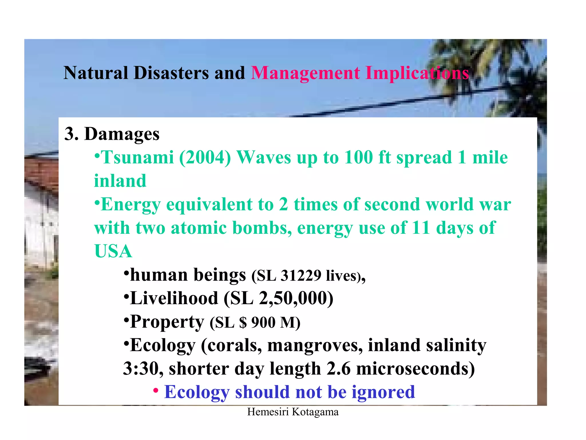 Tsunami education | PPT
