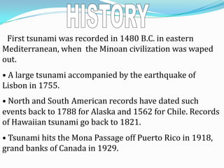 Tsunami a natural disater | PPTX | Geography | Science