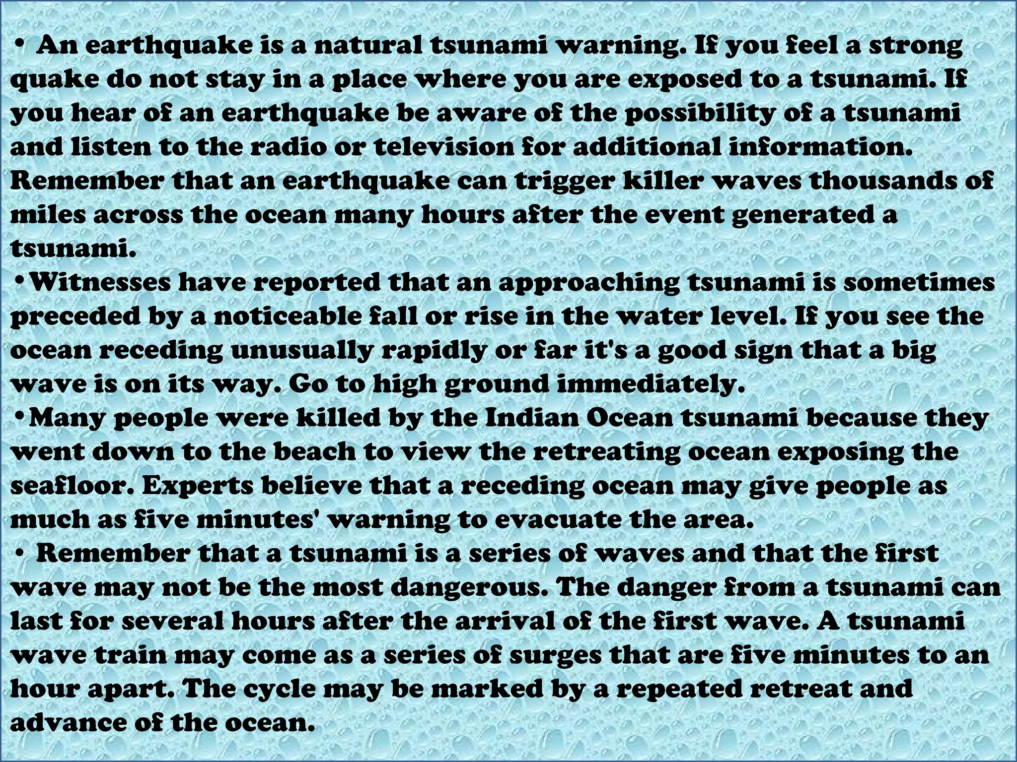 Tsunami powerpoint | PPT
