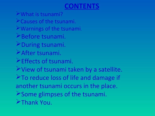 Tsunami ppt.pptx | Disasters