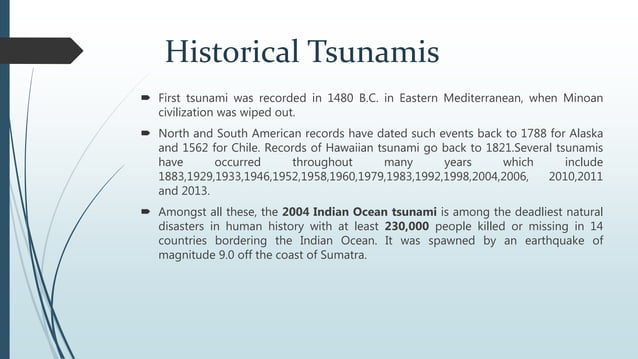 Tsunami Presentation | PPT