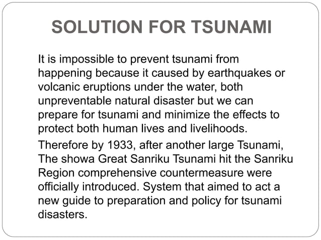 Tsunami | PPTX | Geology | Science