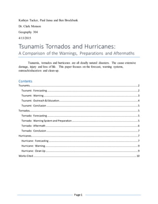 Natural Disasters | PDF