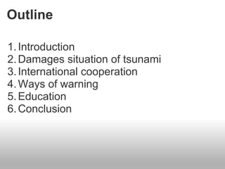 Tsunami warning system | PPT