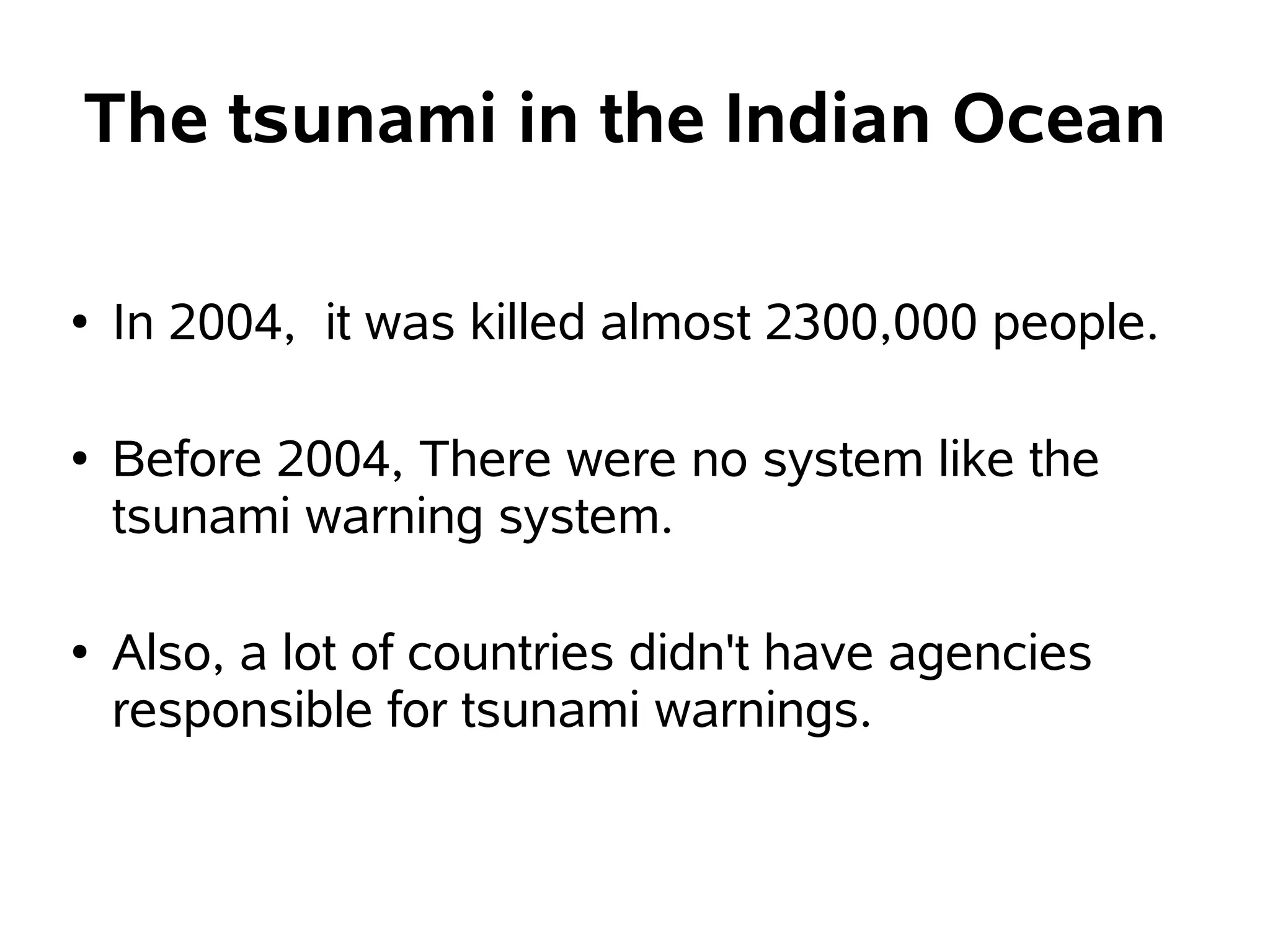 Tsunami warning system | PPT