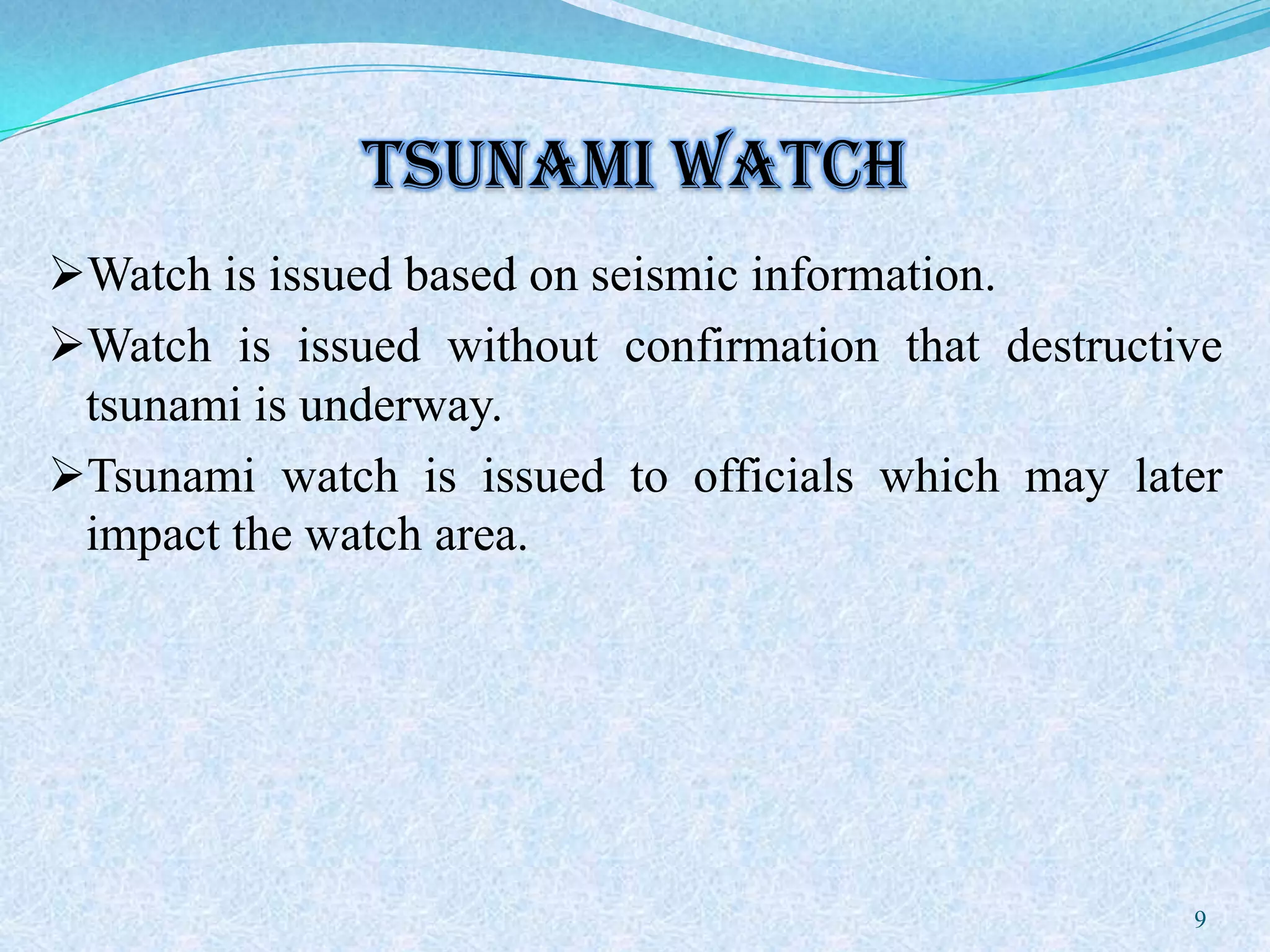 Tsunami warning system | PPTX