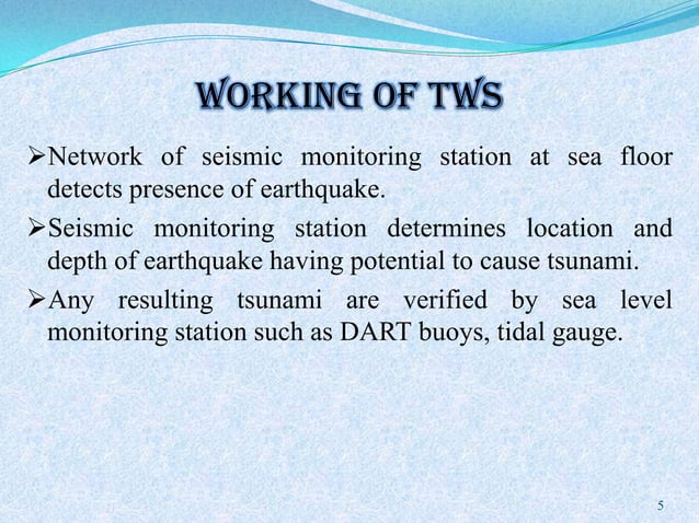Tsunami warning system | PPTX | Geography | Science